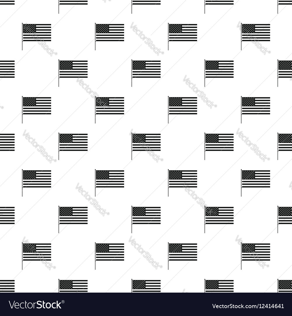 American flag pattern simple style Royalty Free Vector Image