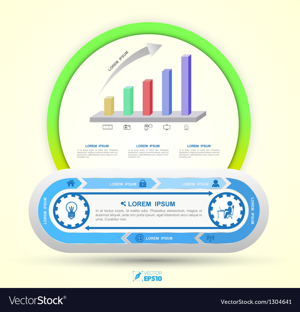 Graph diagram Royalty Free Vector Image - VectorStock