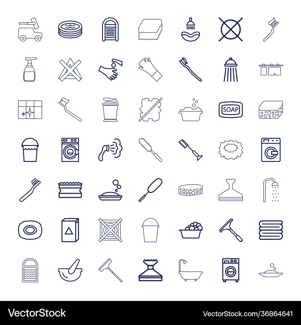 Wash icons Royalty Free Vector Image - VectorStock