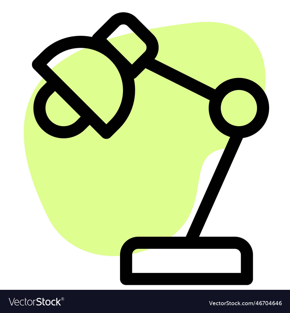Studying friendly foldable table light Royalty Free Vector
