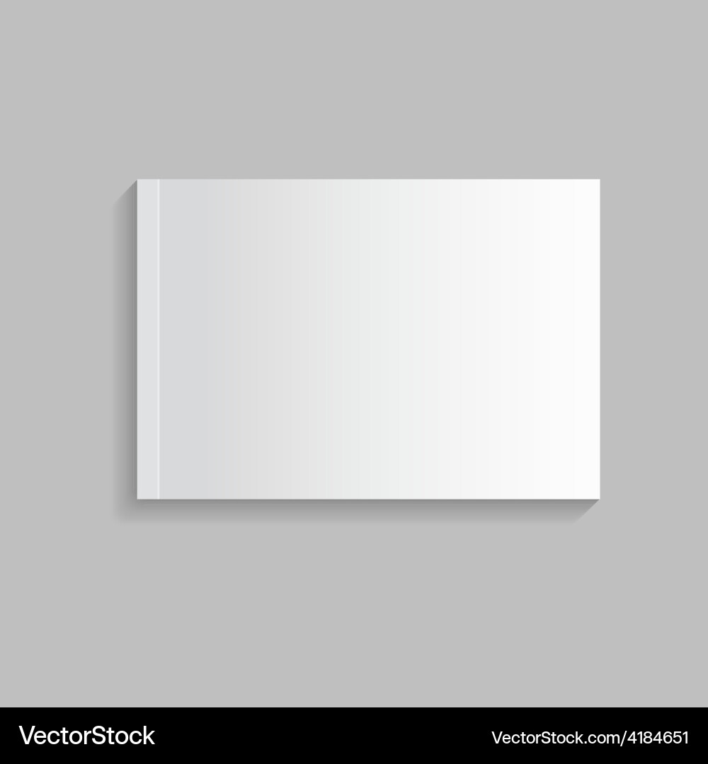 Blank empty magazine album or book Royalty Free Vector Image