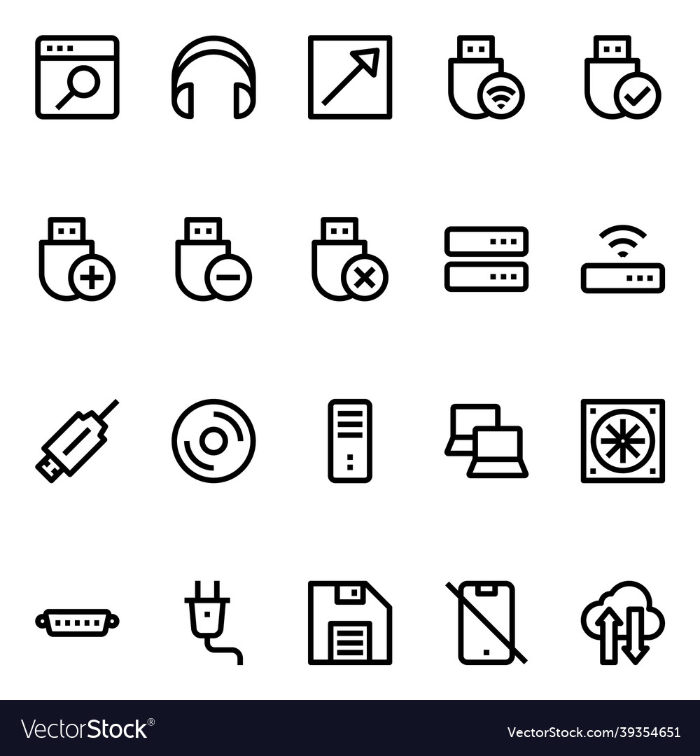 Computer hardware Royalty Free Vector Image - VectorStock