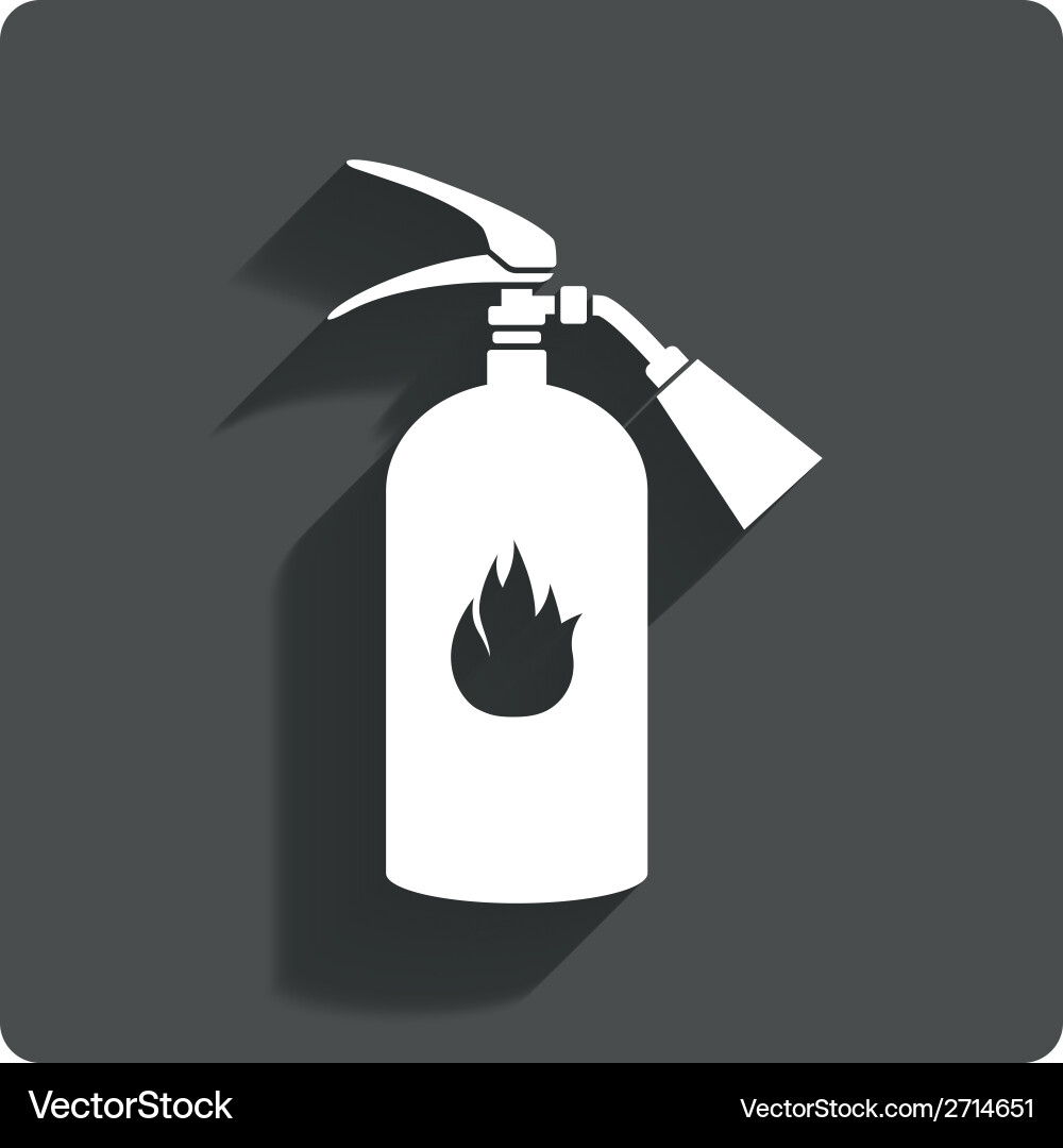 Fire extinguisher sign icon safety symbol Vector Image