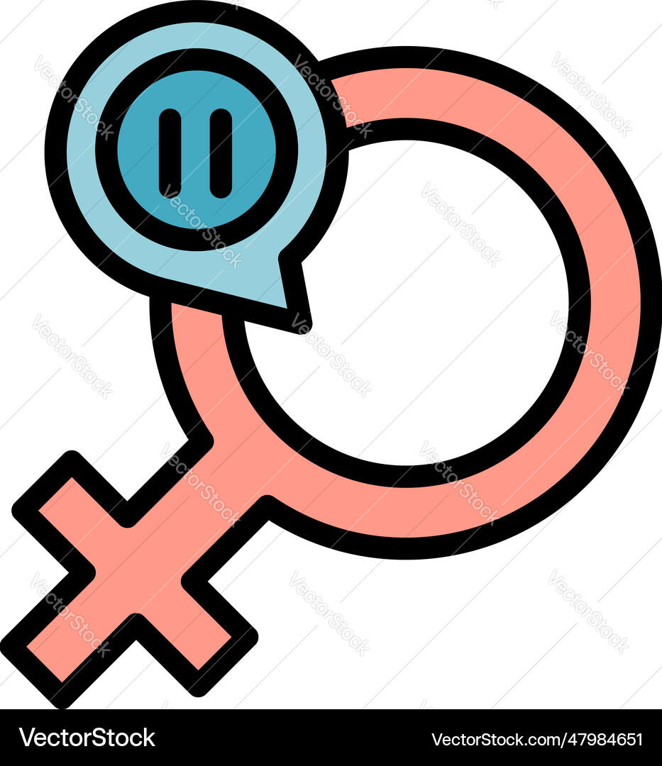 Hormone menopause icon flat Royalty Free Vector Image