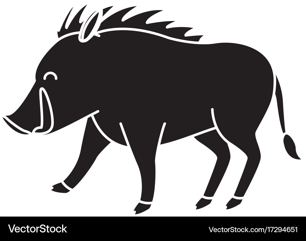 Jabali animal cartoon Royalty Free Vector Image