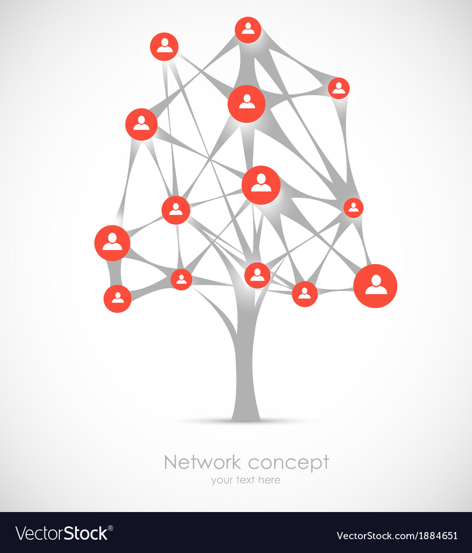 Network concept Royalty Free Vector Image - VectorStock