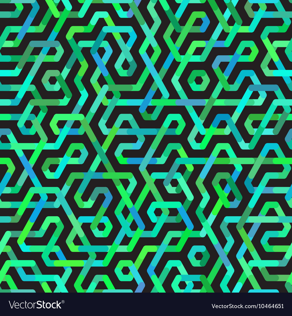 Seamless multicolor irregular lines pattern Vector Image