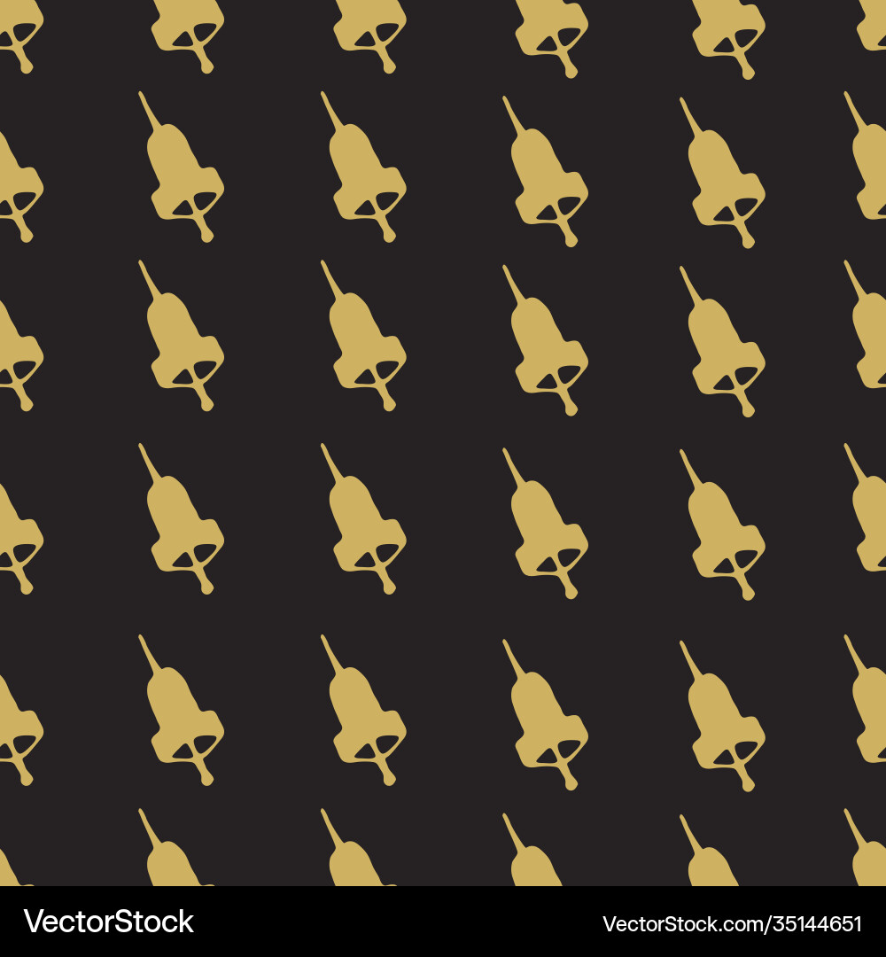 Seamless patterns with hand bells Royalty Free Vector Image