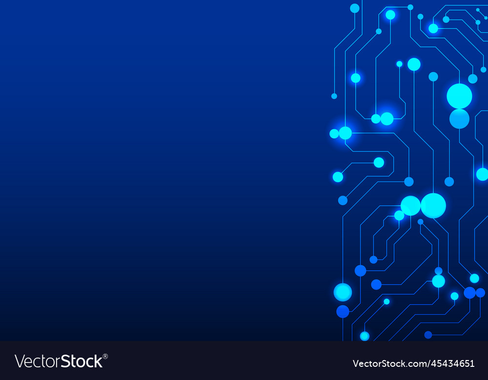 Technology circuit board data connection Vector Image