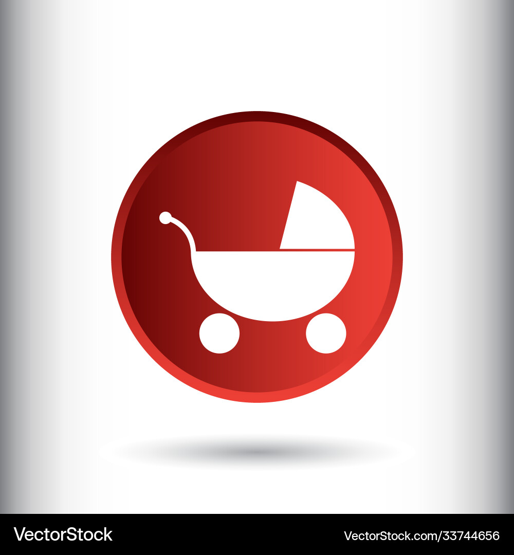 Baby carriage icon sign Royalty Free Vector Image