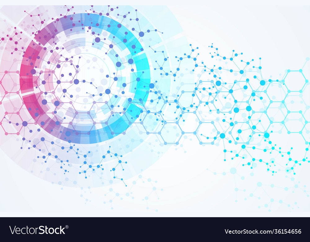 Big data visualization background modern Vector Image
