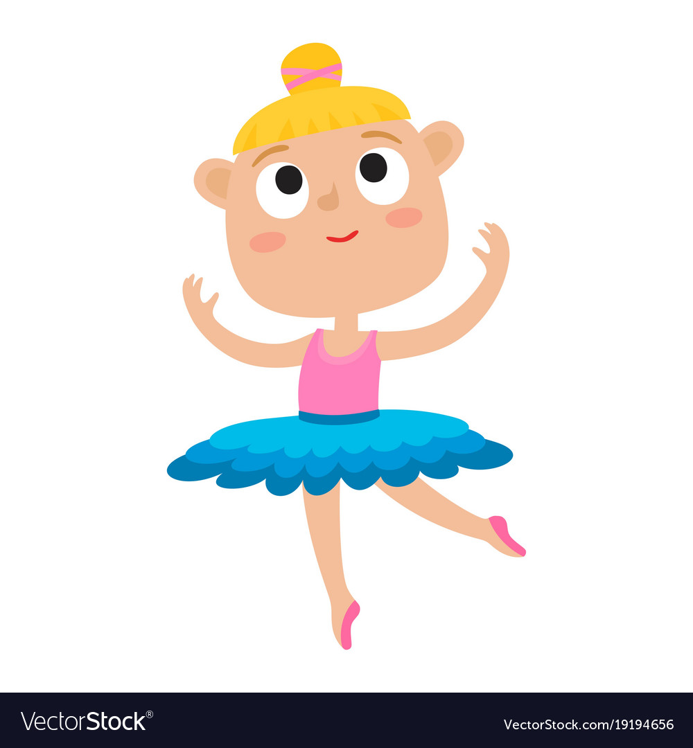 Cartoon of happy little girl Royalty Free Vector Image Cartoon of happy little girl Royalty Free Vector Image