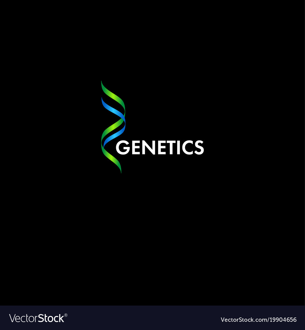 Genetic logo Royalty Free Vector Image - VectorStock