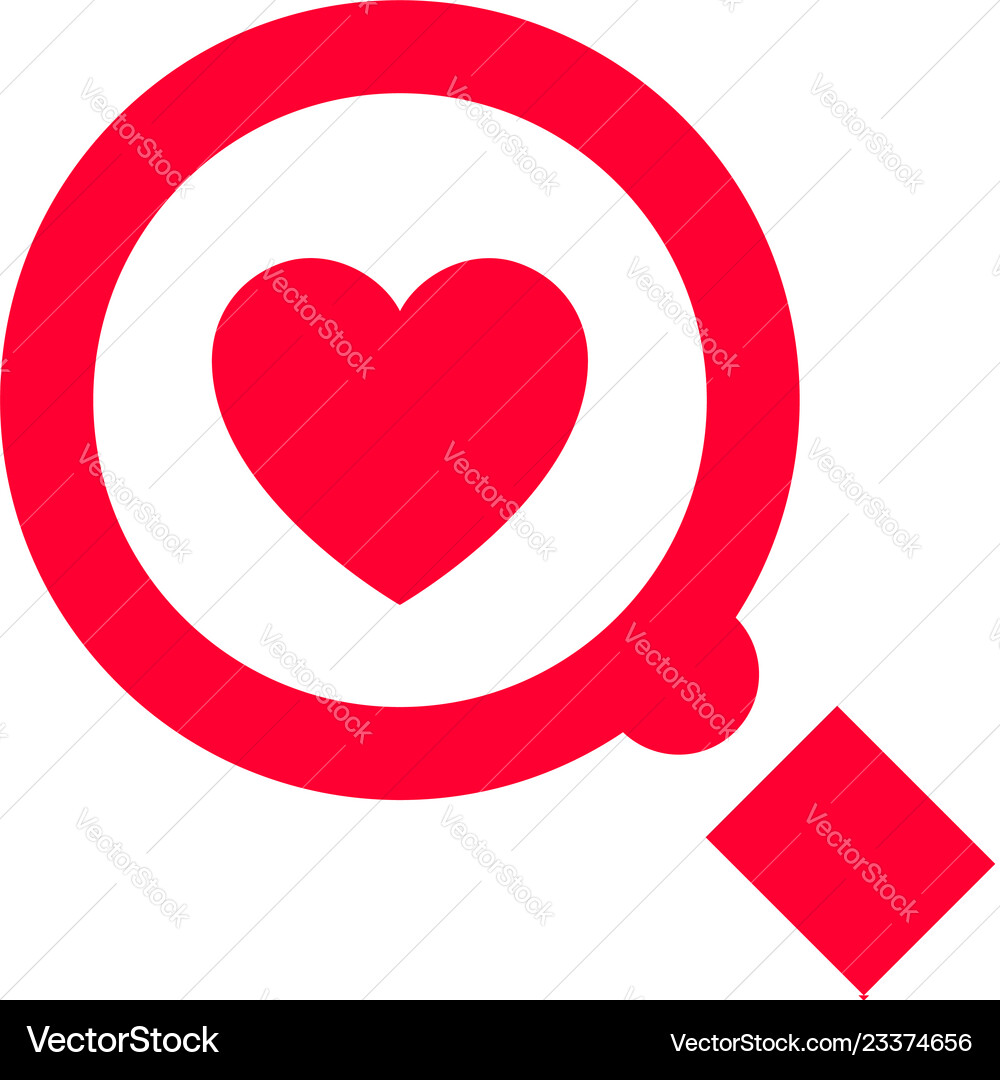 Love icon or valentines day sign designed Vector Image