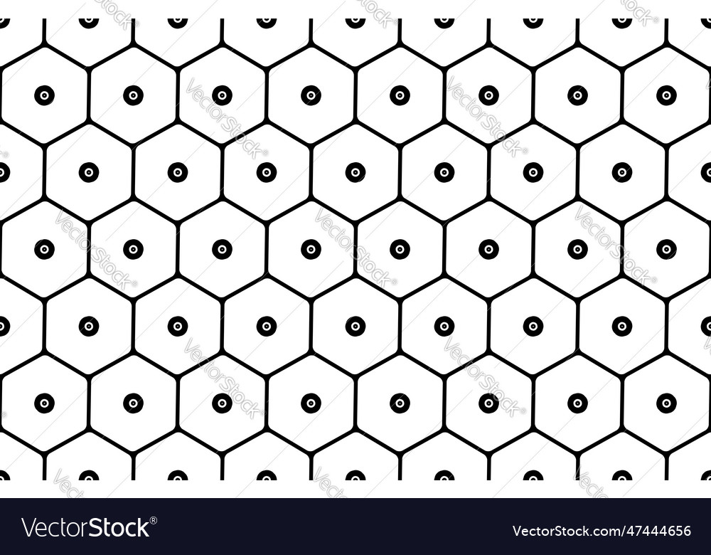Seamless hexagons pattern Royalty Free Vector Image