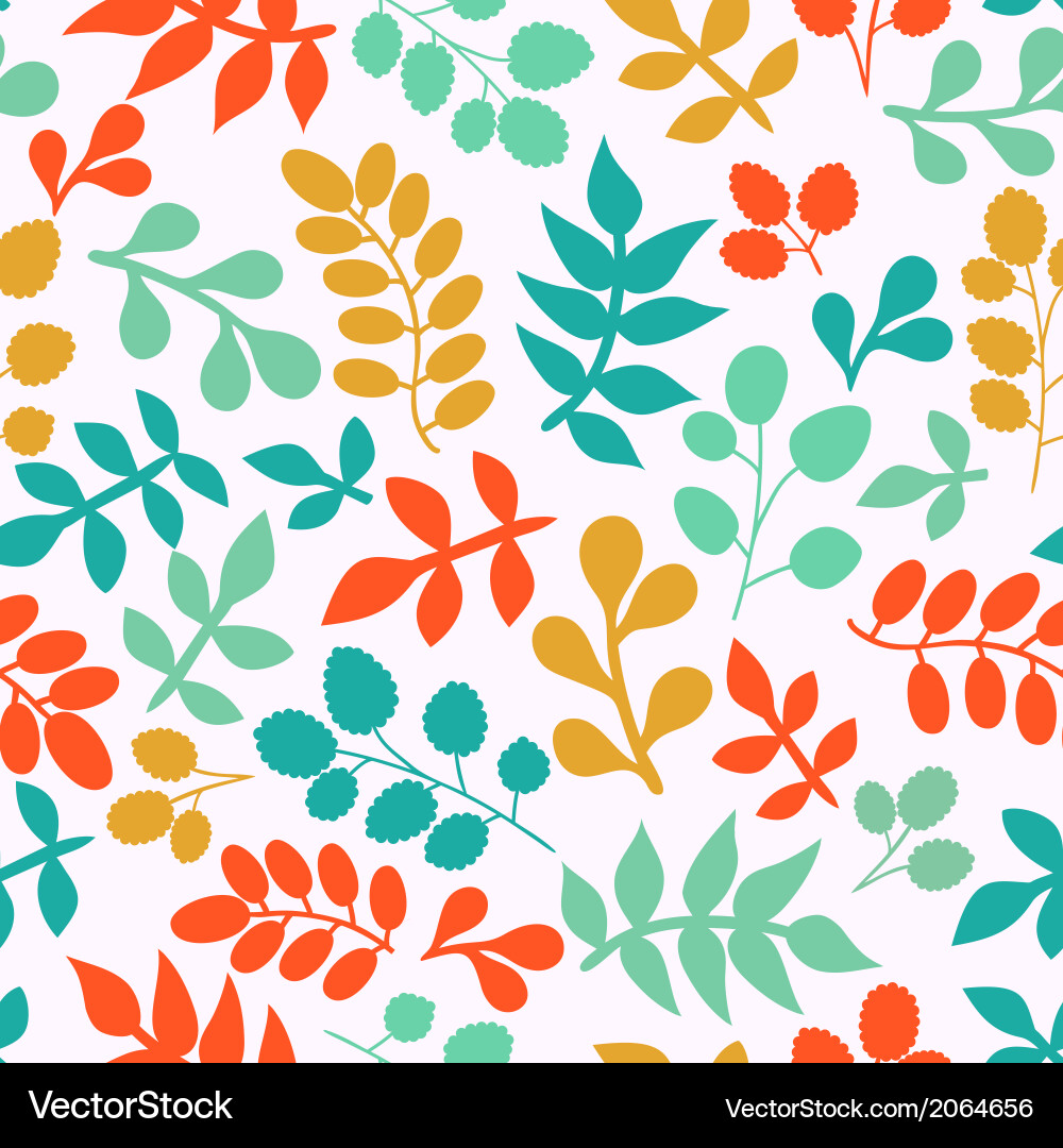 Summer seamless leaf pattern Royalty Free Vector Image