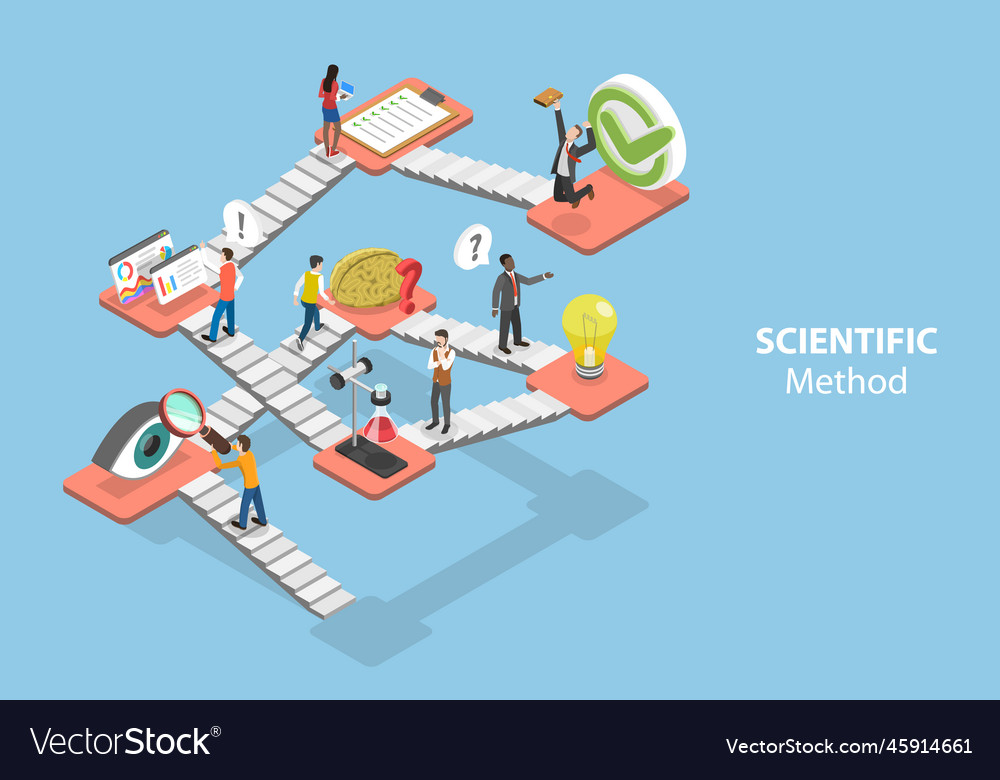 3d isometric flat conceptual Royalty Free Vector Image