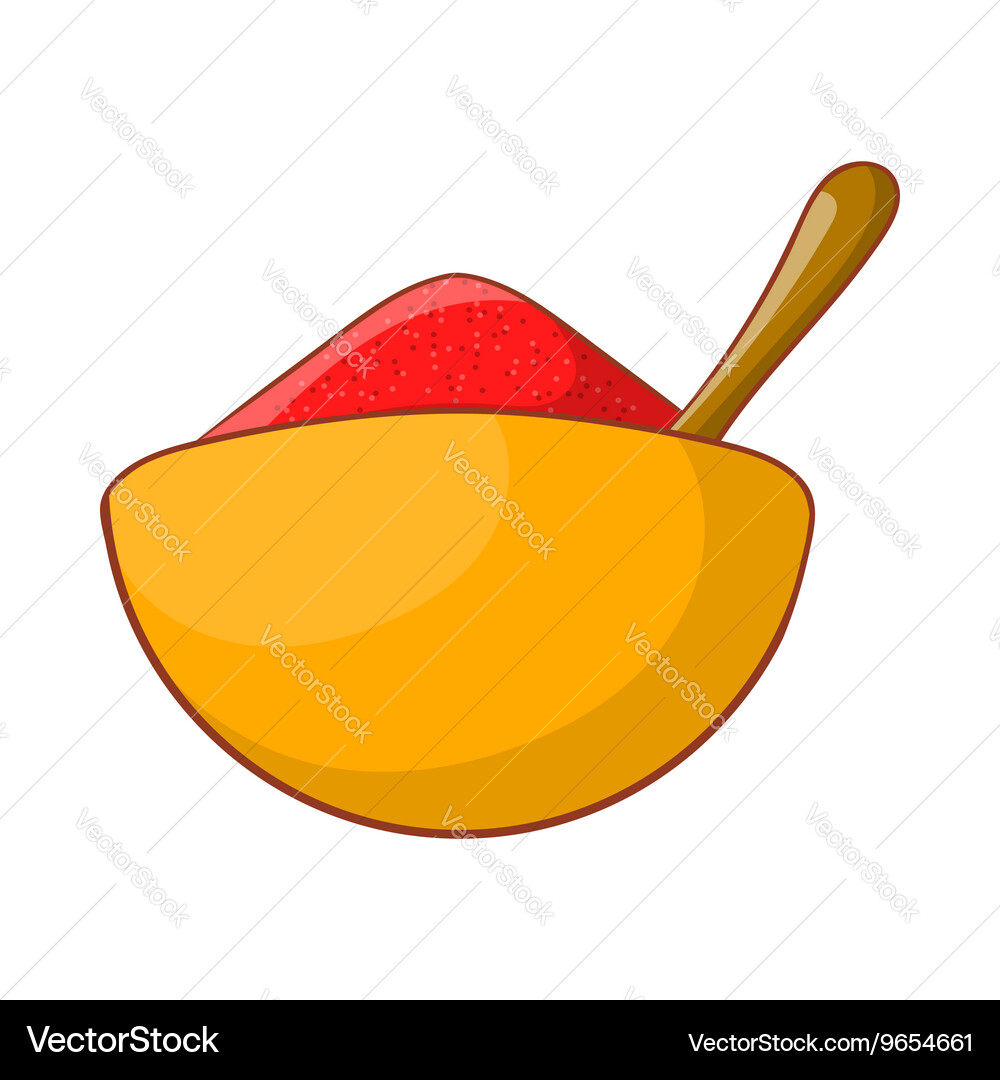 Indian spice icon in cartoon style Royalty Free Vector Image