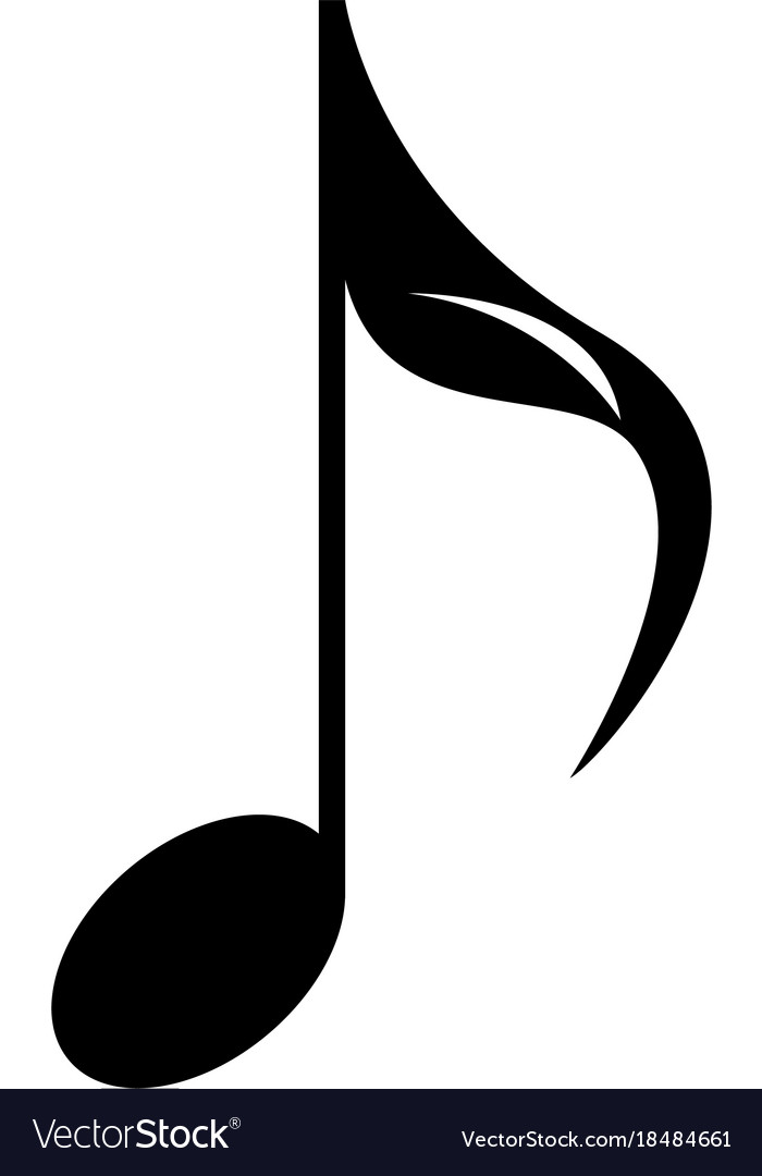 Isolated musical note Royalty Free Vector Image