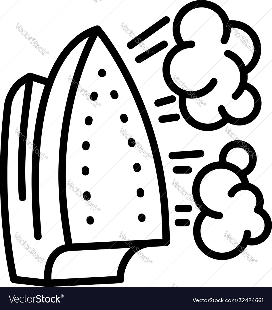 Steam iron icon outline style Royalty Free Vector Image Steam iron icon outline style Royalty Free Vector Image