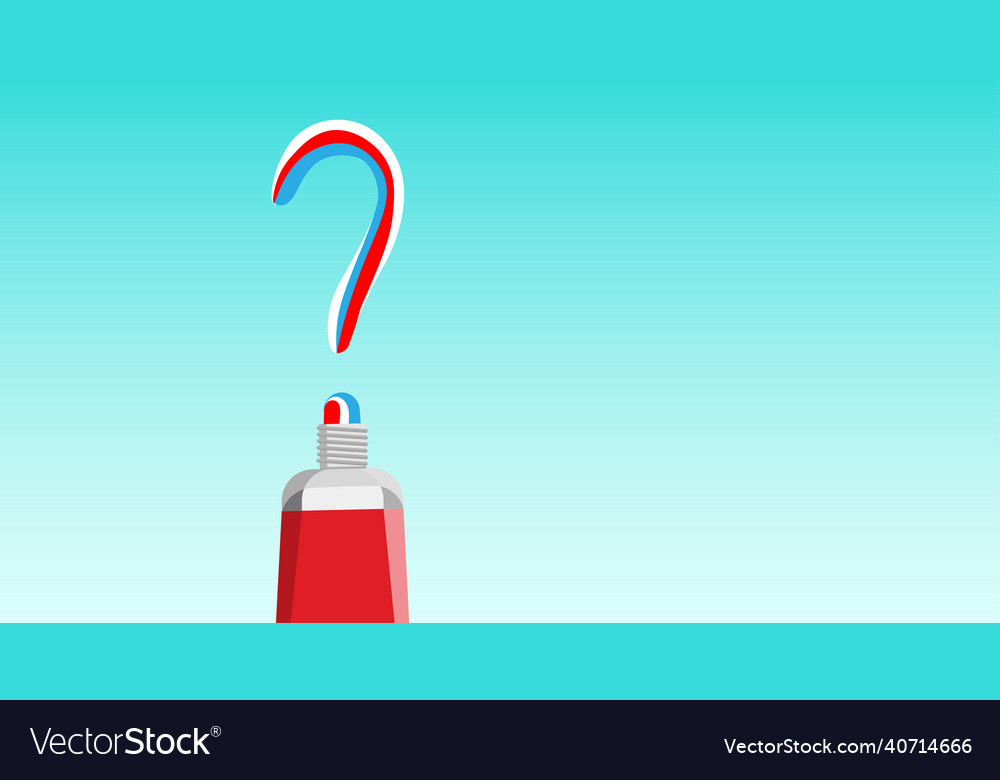 Colored tube of toothpaste with squeezed out Vector Image Colored tube of toothpaste with squeezed out Vector Image