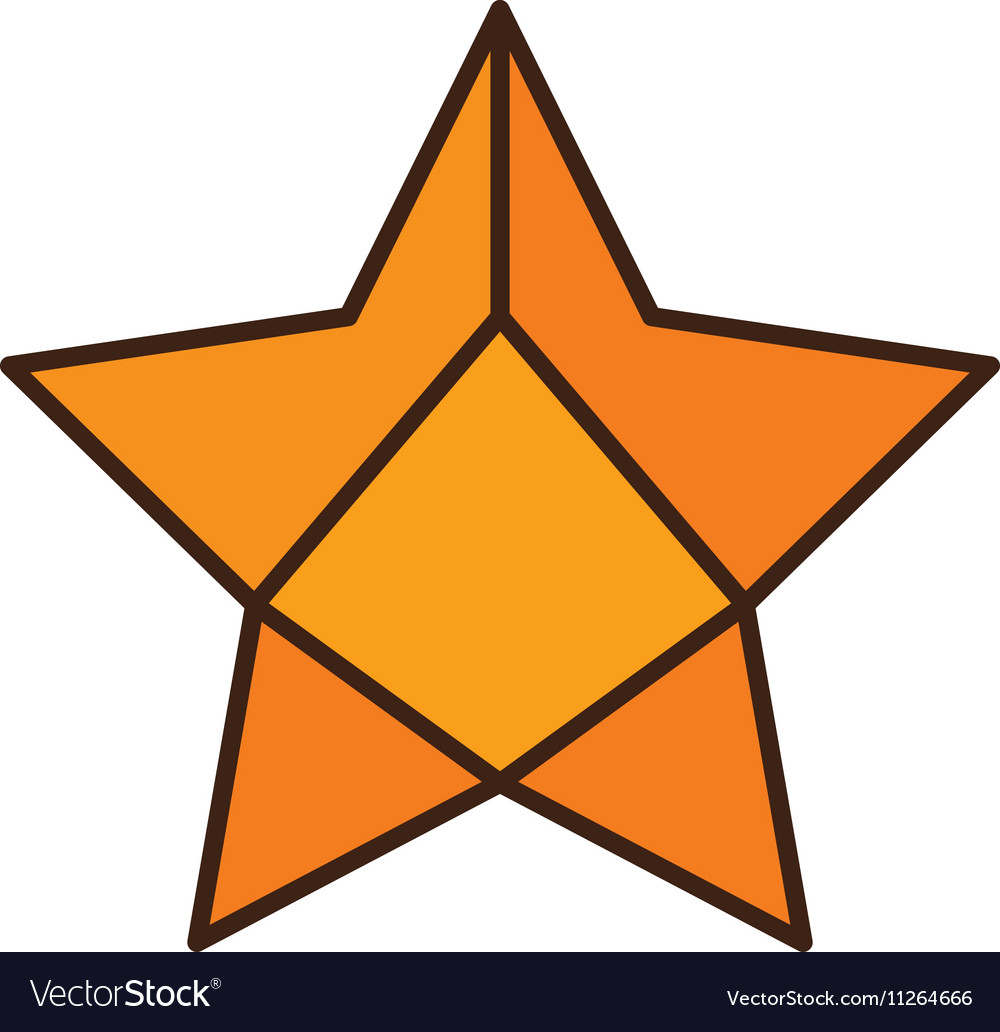 Merry christmas star isolated icon Royalty Free Vector Image