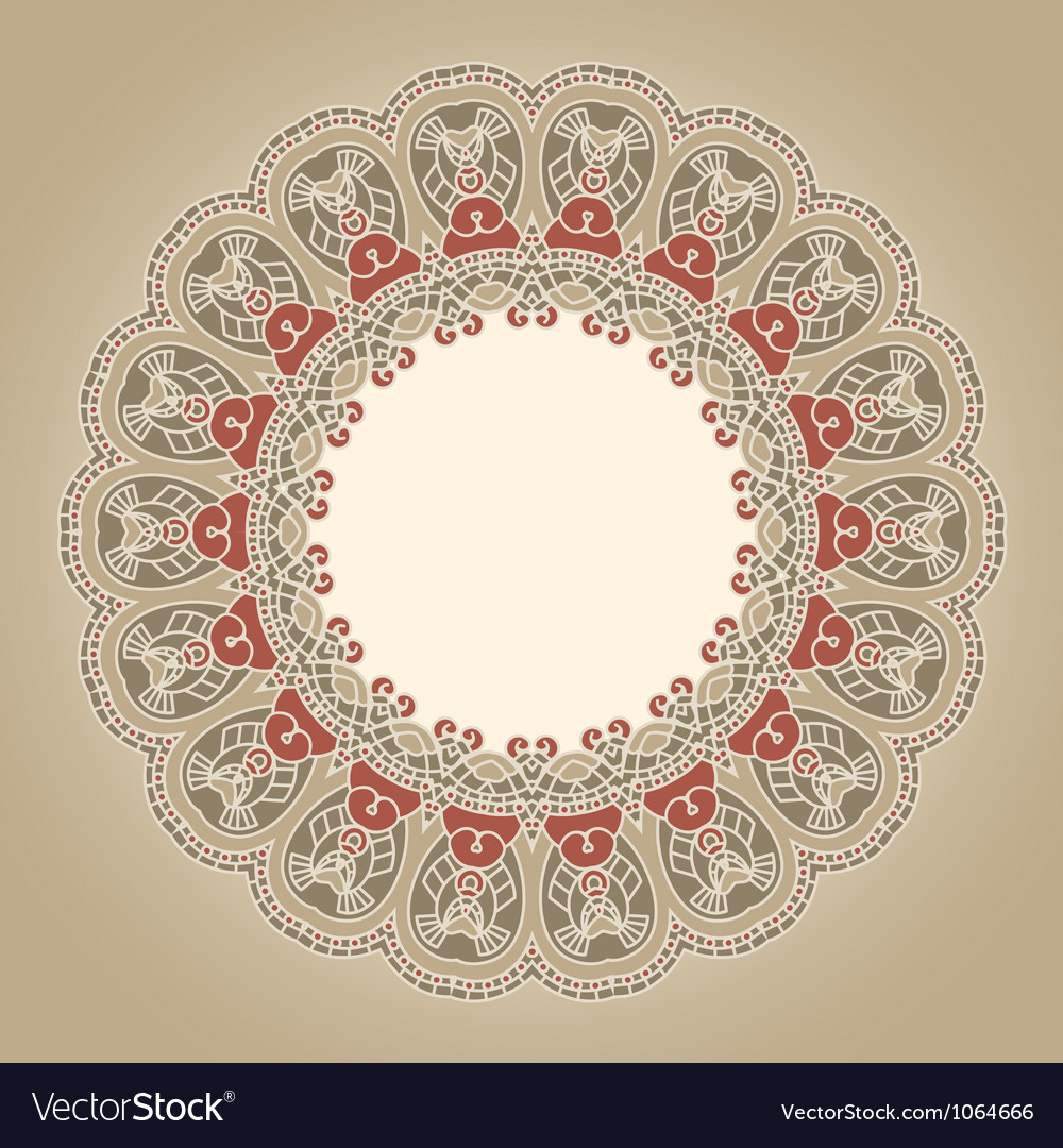 Ornamental round pattern Royalty Free Vector Image
