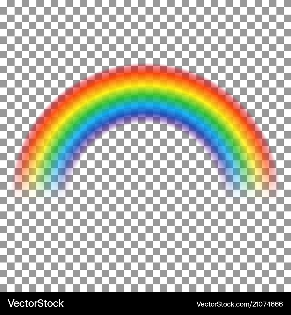 Rainbow Arch Transparent Abstract Royalty Free Vector Image