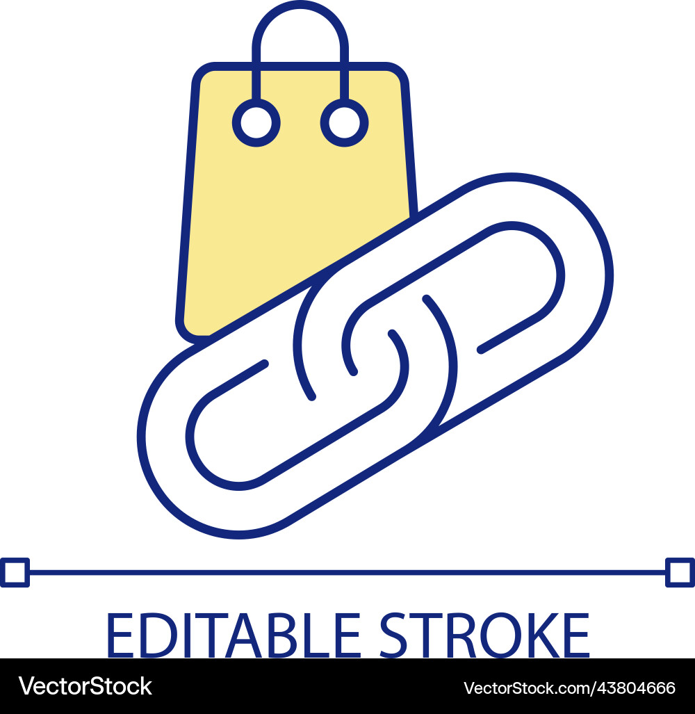 Sharing ecommerce purchase on social media rgb Vector Image