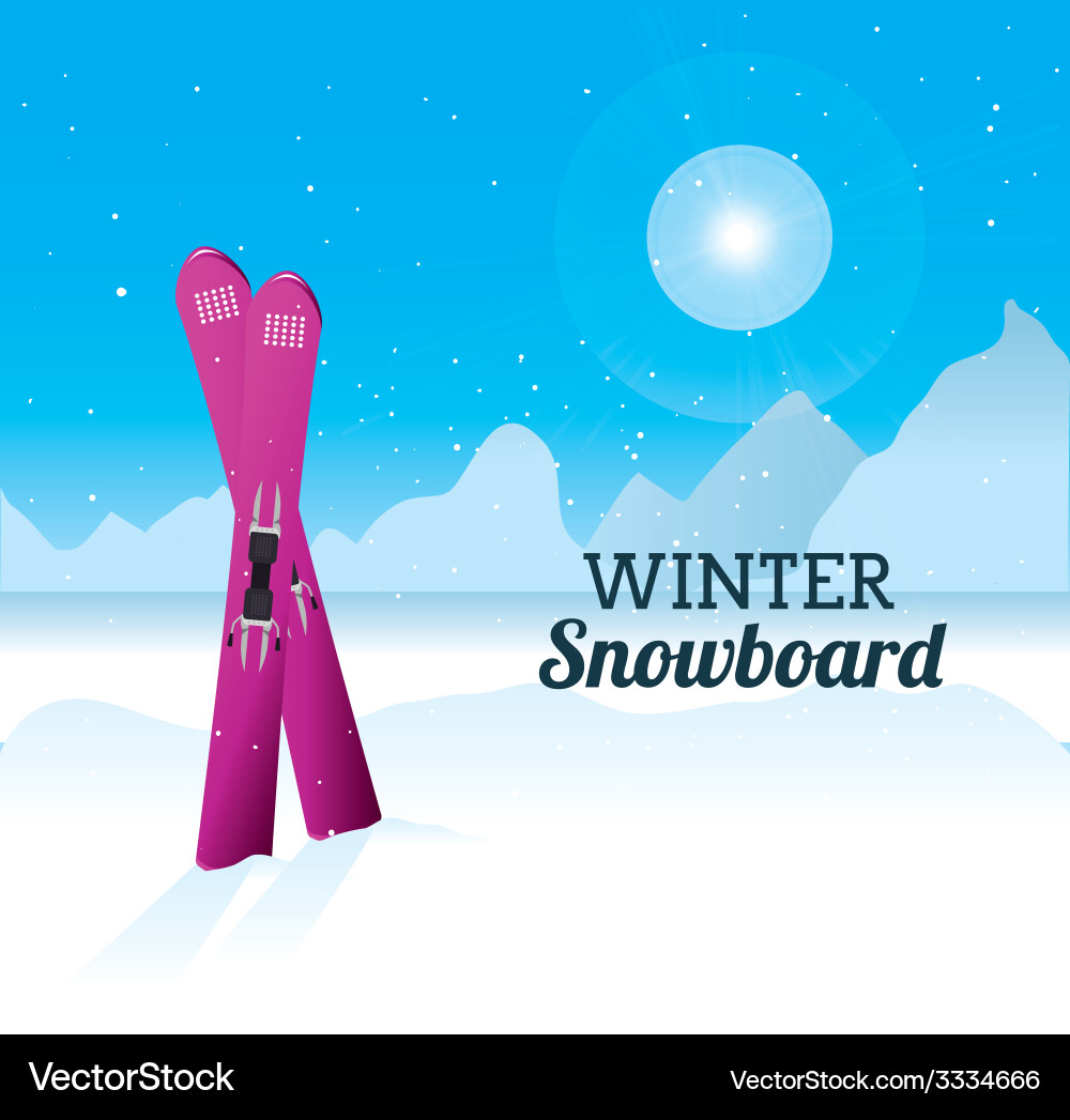 Sports design over landscape background Royalty Free Vector