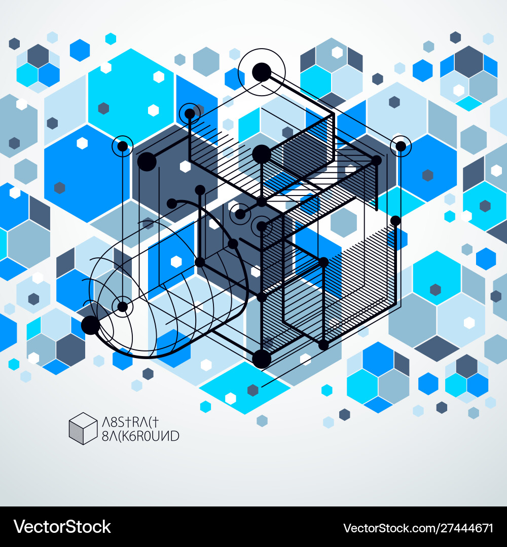 Abstract creative geometric art with a variety Vector Image