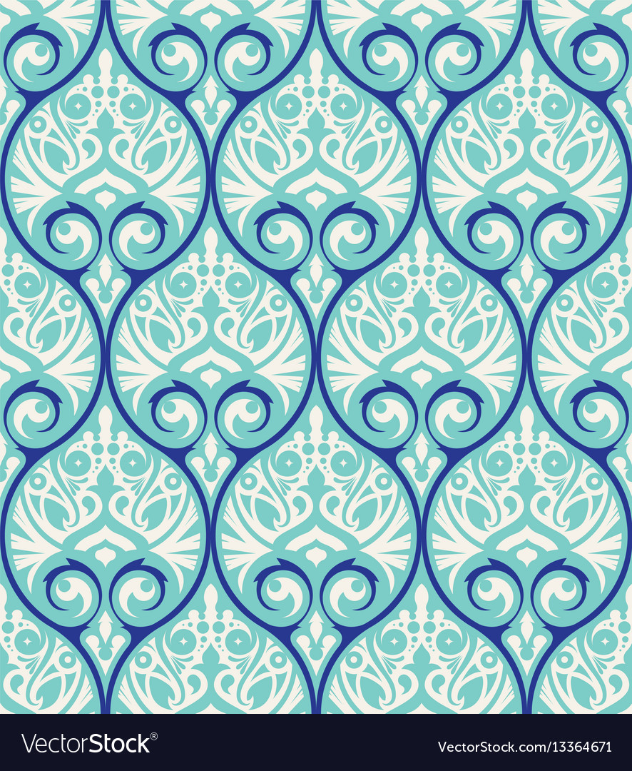 Classical ornate seamless pattern background Vector Image