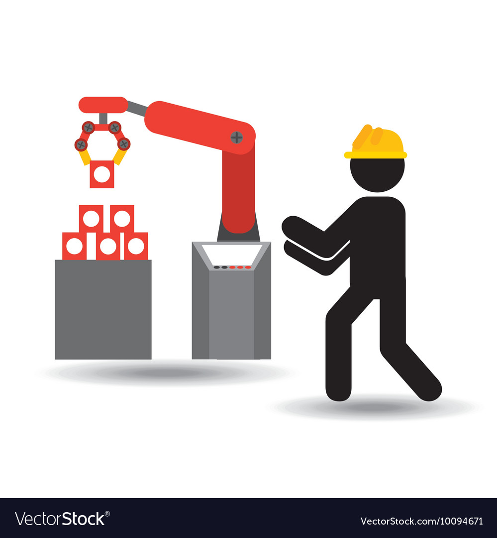 Engineering with technology machine Royalty Free Vector