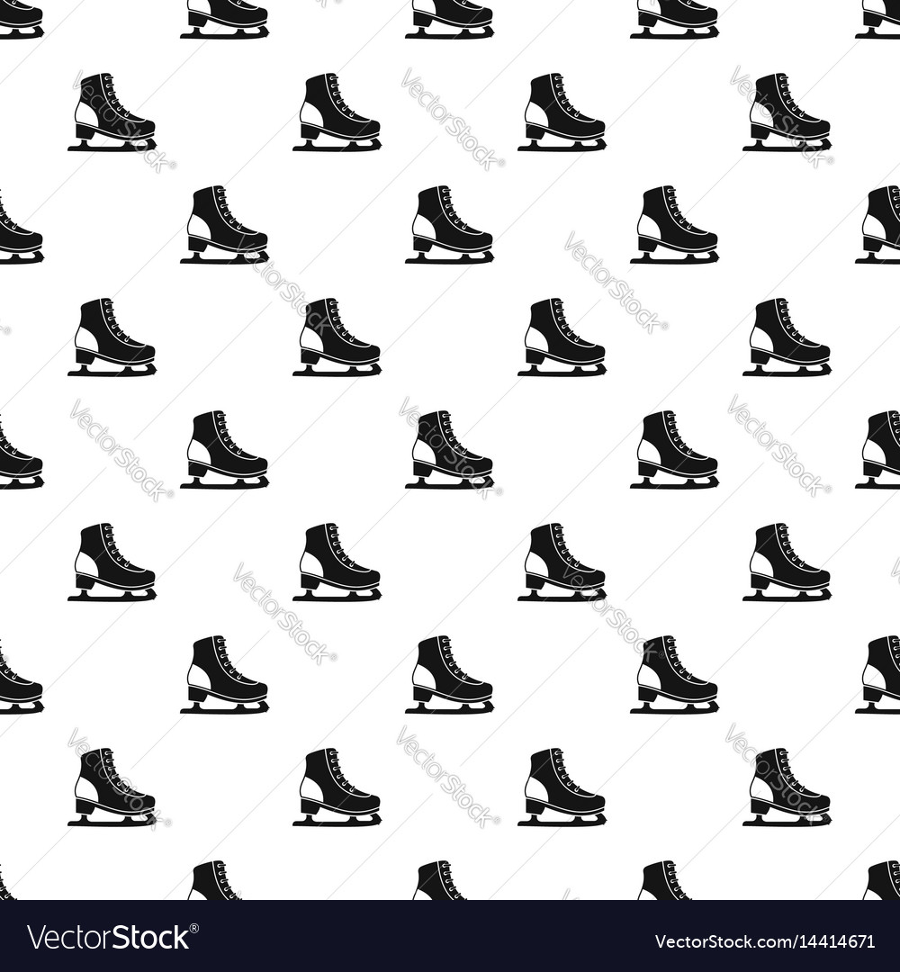Ice skate pattern Royalty Free Vector Image - VectorStock