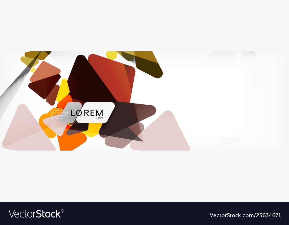 Science background abstract triangle pattern Vector Image