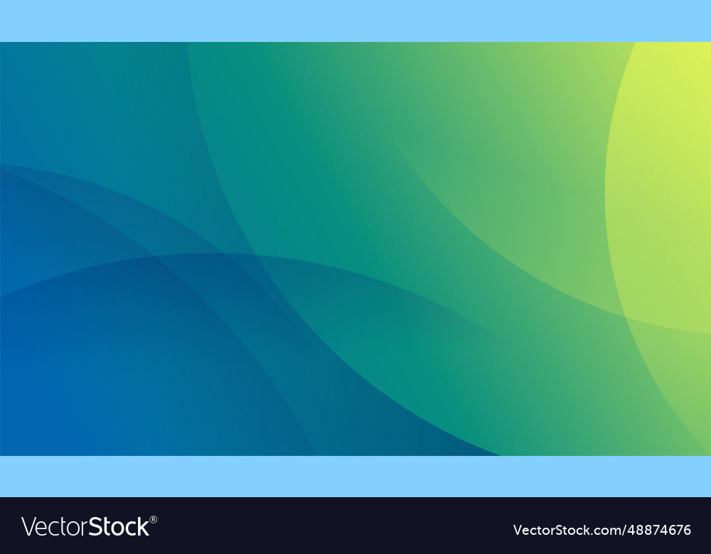 Background gradient design wave green modern Vector Image