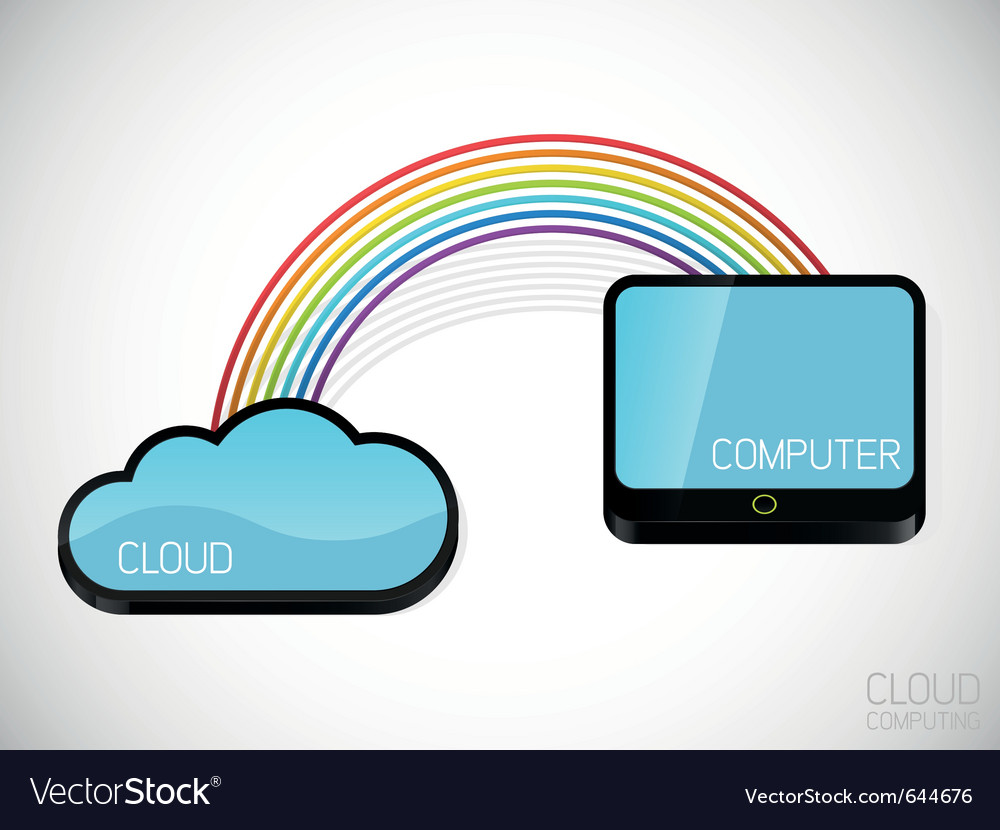 Cloud computing Royalty Free Vector Image - VectorStock