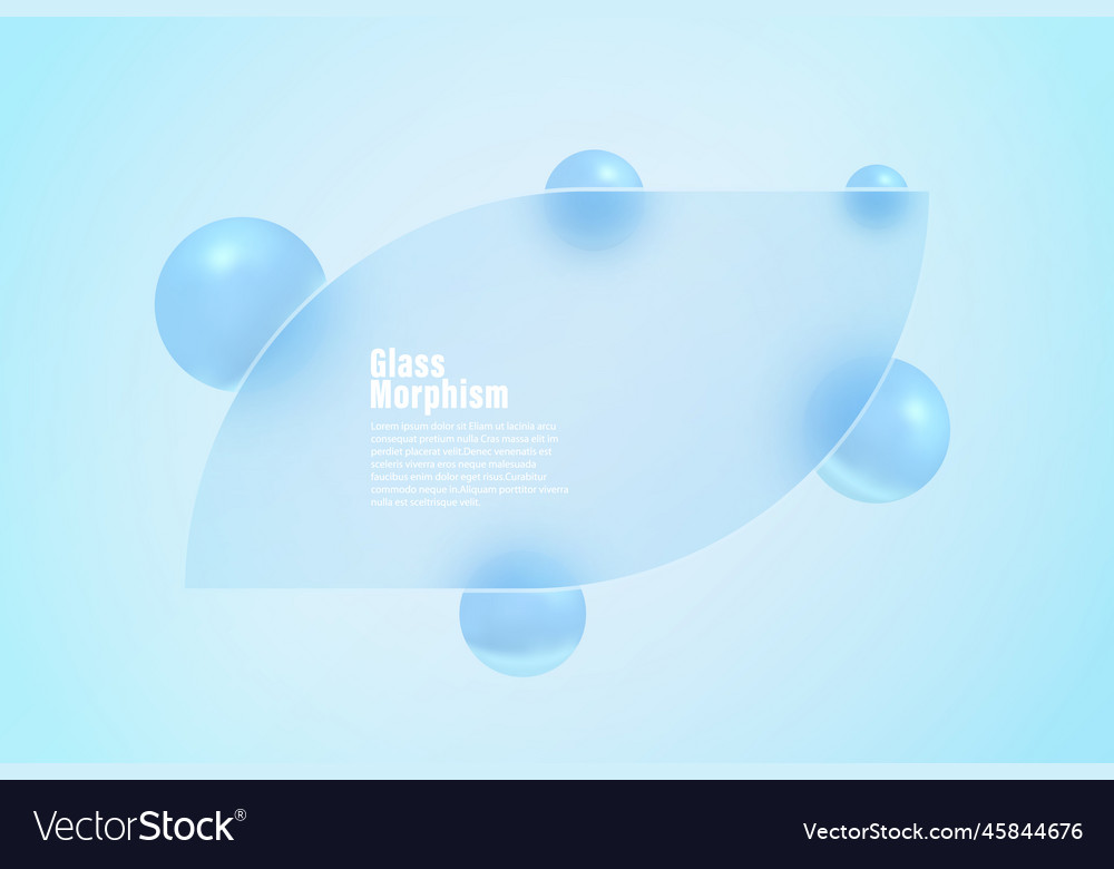 Creative glassmorphism background design Vector Image