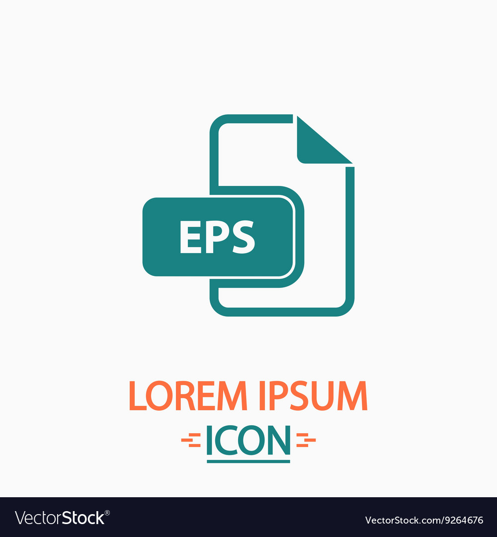Eps computer symbol Royalty Free Vector Image - VectorStock