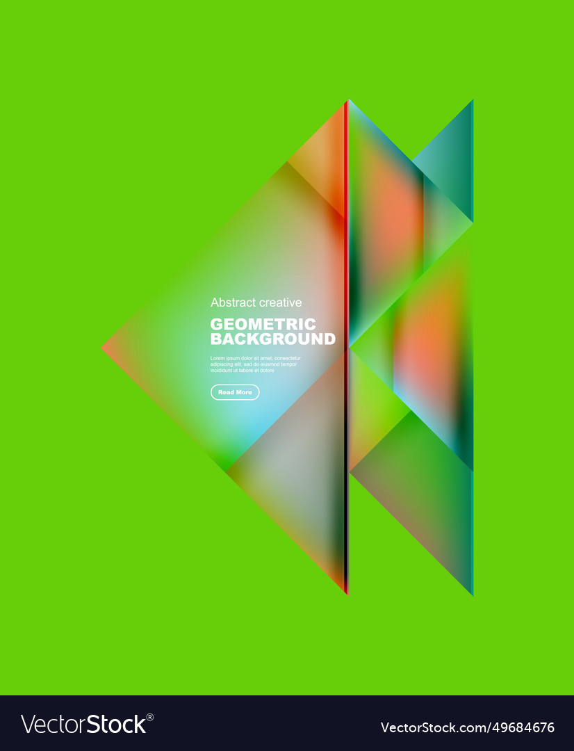 Gradient triangles abstract background Royalty Free Vector