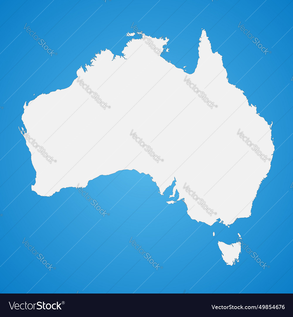 Highly detailed australia map with borders Vector Image Highly detailed australia map with borders Vector Image