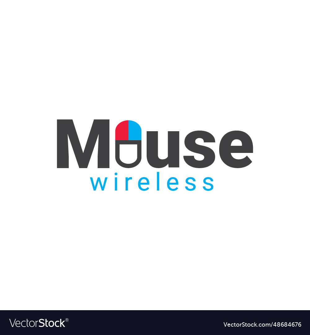 Mouse logo Royalty Free Vector Image - VectorStock