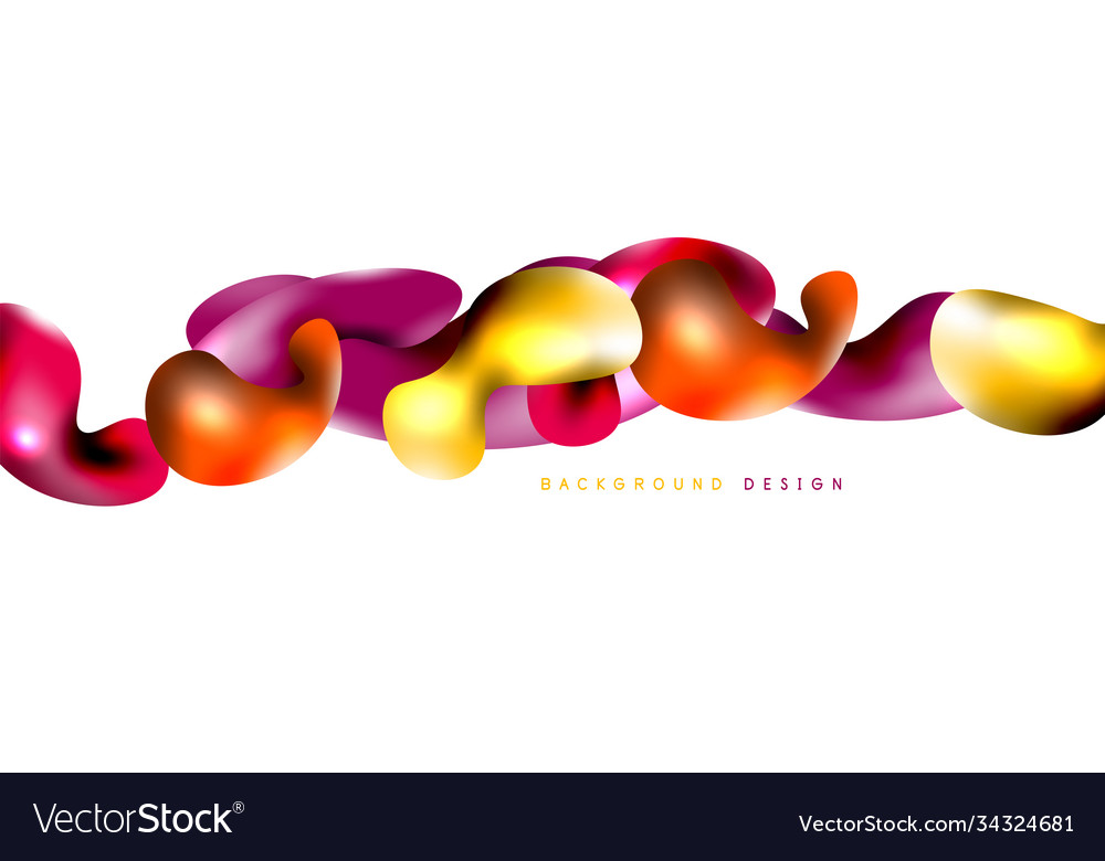 Bubbles abstract background liquid splashes Vector Image