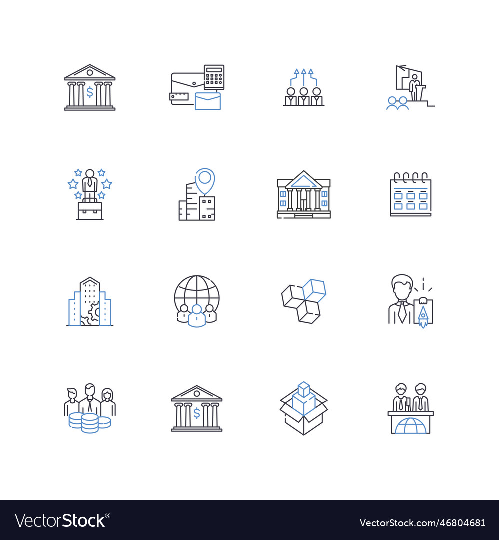 Nerk framework line icons collection scalable Vector Image Nerk framework line icons collection scalable Vector Image