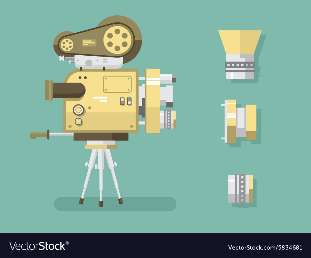 Retro camera Royalty Free Vector Image - VectorStock