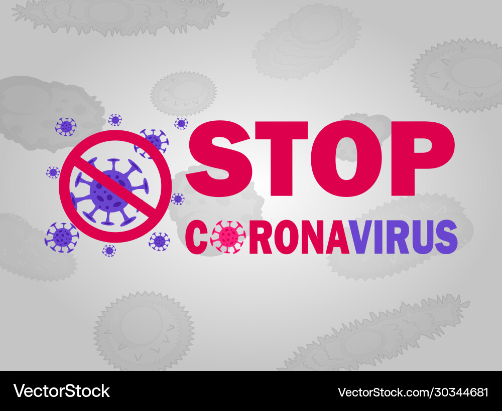 Stop coronavirus the fight against Royalty Free Vector Image