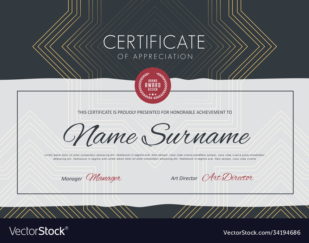 Certificate 362 Royalty Free Vector Image - VectorStock Certificate 362 Royalty Free Vector Image - VectorStock