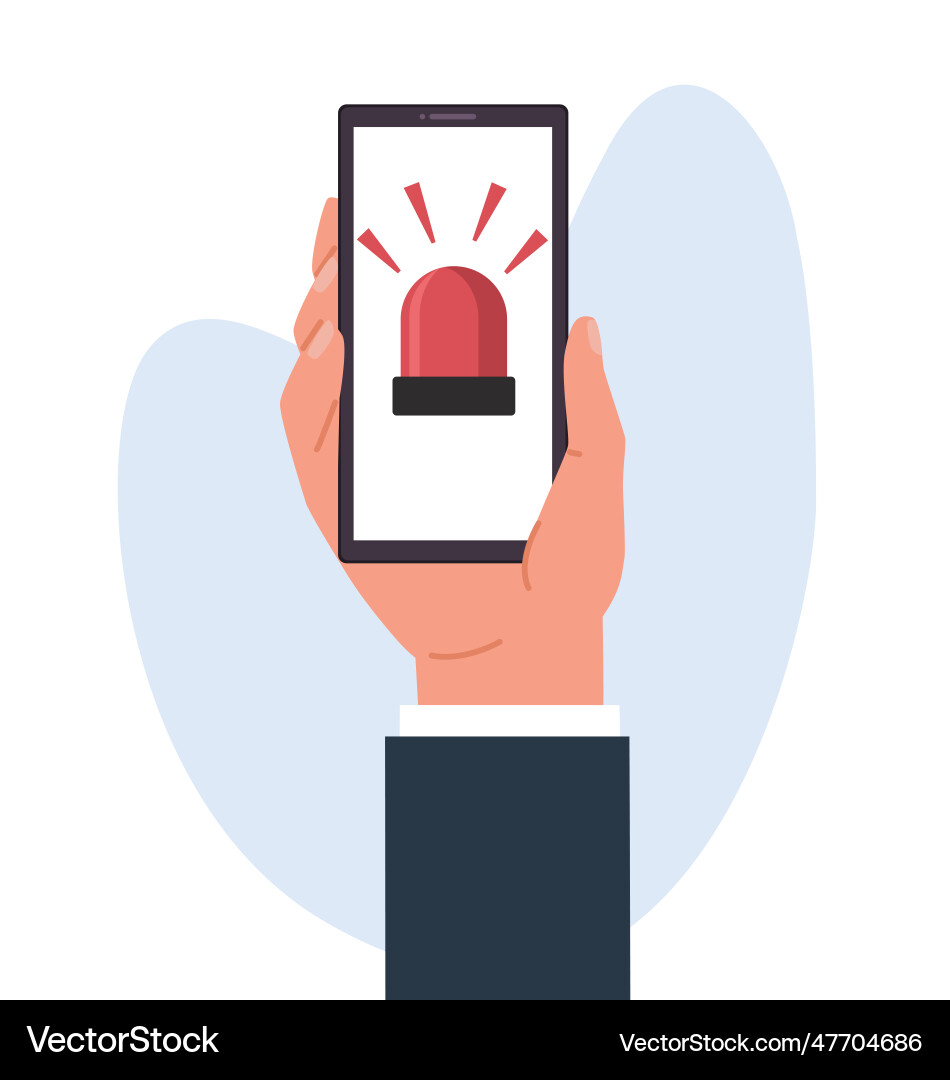 Concept of important message or alert red Vector Image