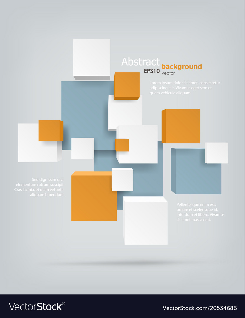 Cubes background Royalty Free Vector Image - VectorStock