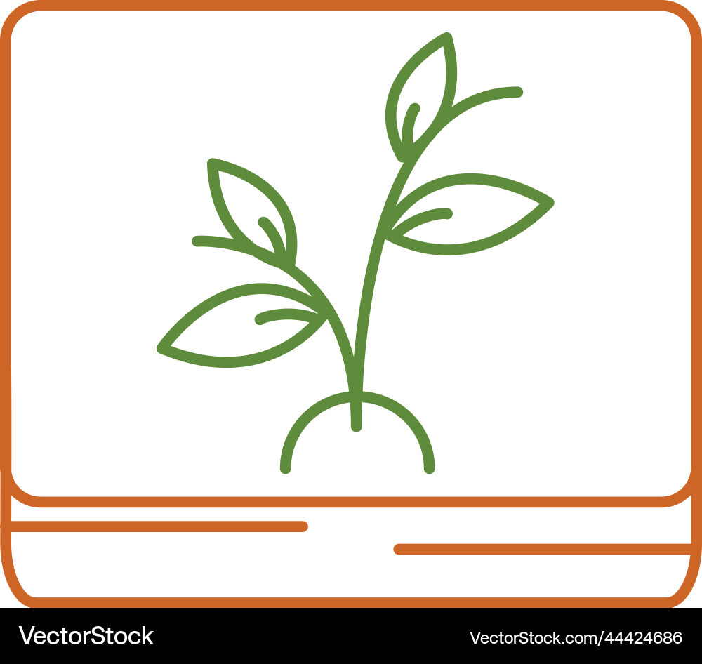 Gardening plant nature Royalty Free Vector Image